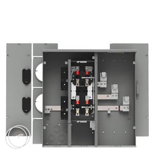 Siemens WEP4212 UNI-PAK Metering, 400 Amp, 2 Gang, 1 Phase, 225 Amp, 4 ...