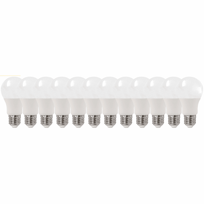 Cyber Tech Lighting LB60A-WW12PK 9W LED A-19 Bulb 2700K E26 Base Warm ...