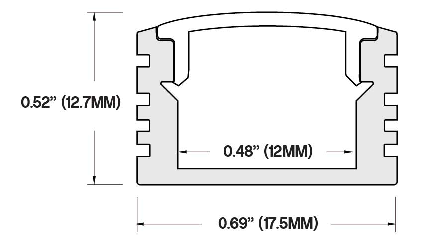 Core Lighting ALU-SD SERIES SURFACE MOUNT DEEP PROFILE LED TAPE CHANNE ...