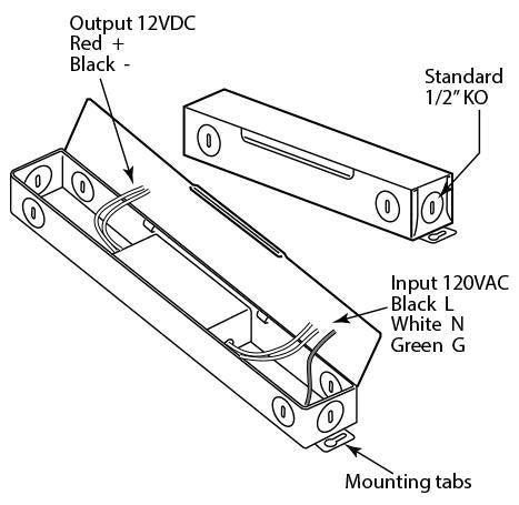 GM Lighting PSD90-24 24VDC 90W Class 2 Electronic Constant Voltage Tri ...