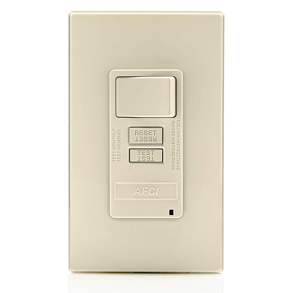Leviton AFSW1 - 15 Amp Switch, 20 Amp Feed-Through, 125 Volt OBC AFCI ...