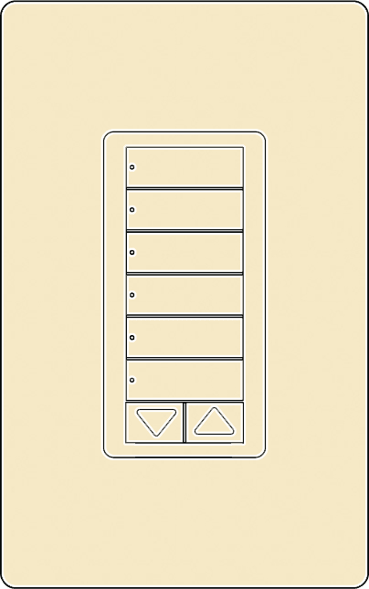 Lutron RadioRA 2 RRD-HN6BRL Hybrid Keypad – Ready Wholesale Electric ...
